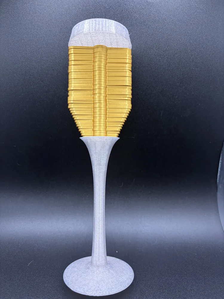 Champagne Flute Flip Flap Spinner by mrskatv MakerWorld: Download Free ...