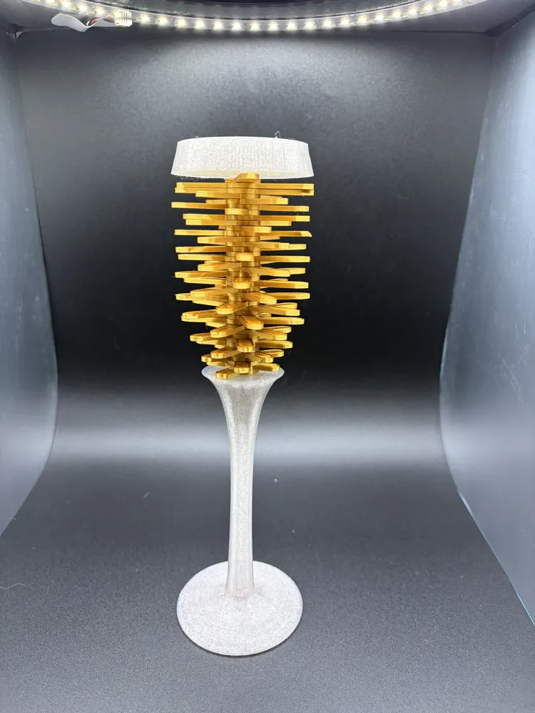 Champagne Flute Flip Flap Spinner by mrskatv MakerWorld: Download Free ...