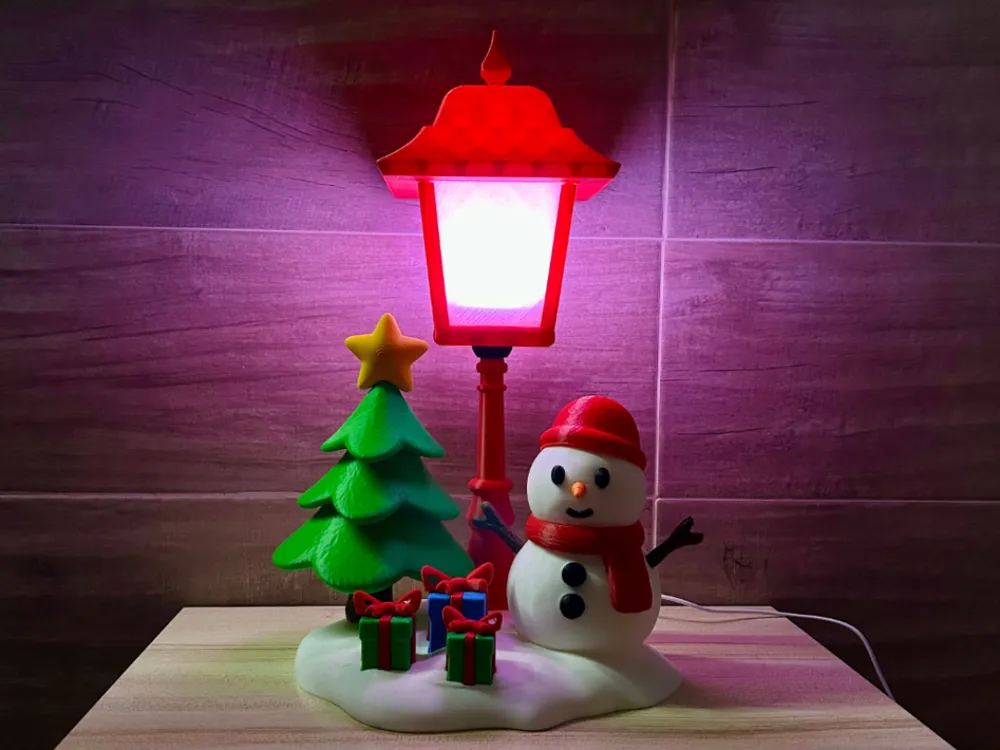 Christmas Diorama Lamp - No AMS - Decoration by Dano98 MakerWorld: Download Free 3D Models