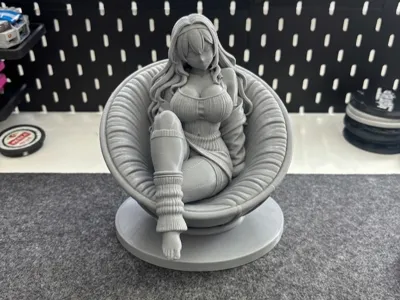 Cozy Chair Anime Statue | Desk Decor Masterpiece - Free 3D Print Model ...