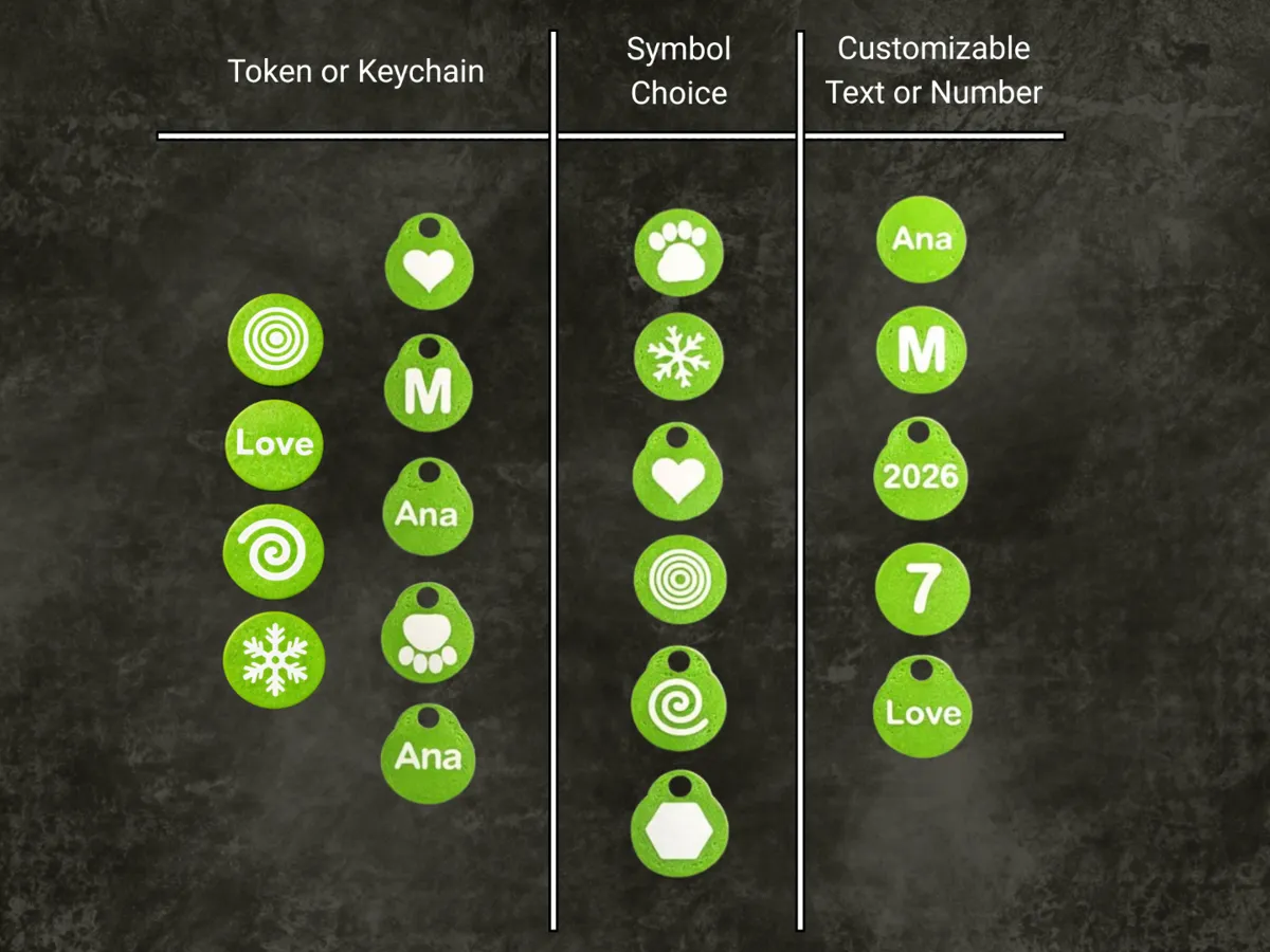 Gettone/Portachiavi Personalizzabile per Carrello della Spesa - Modello ...