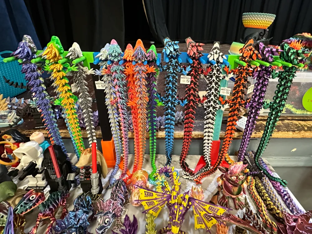 Dragon Sales Stand Remixed by iNkosi3D MakerWorld: Download Free 3D Models