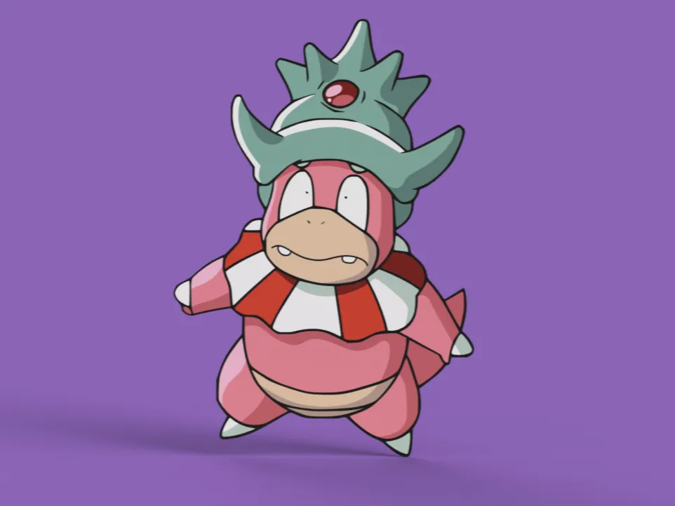 Slowking Wall Art - Free 3D Print Model - MakerWorld