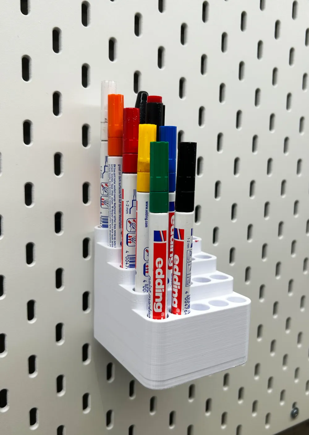Skadis pencils and small marker holder 12,5mm by Erik - MakerWorld