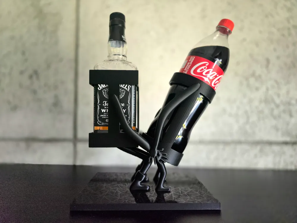 Jack Daniels and Coca-cola stand \ holder - Free 3D Print Model ...
