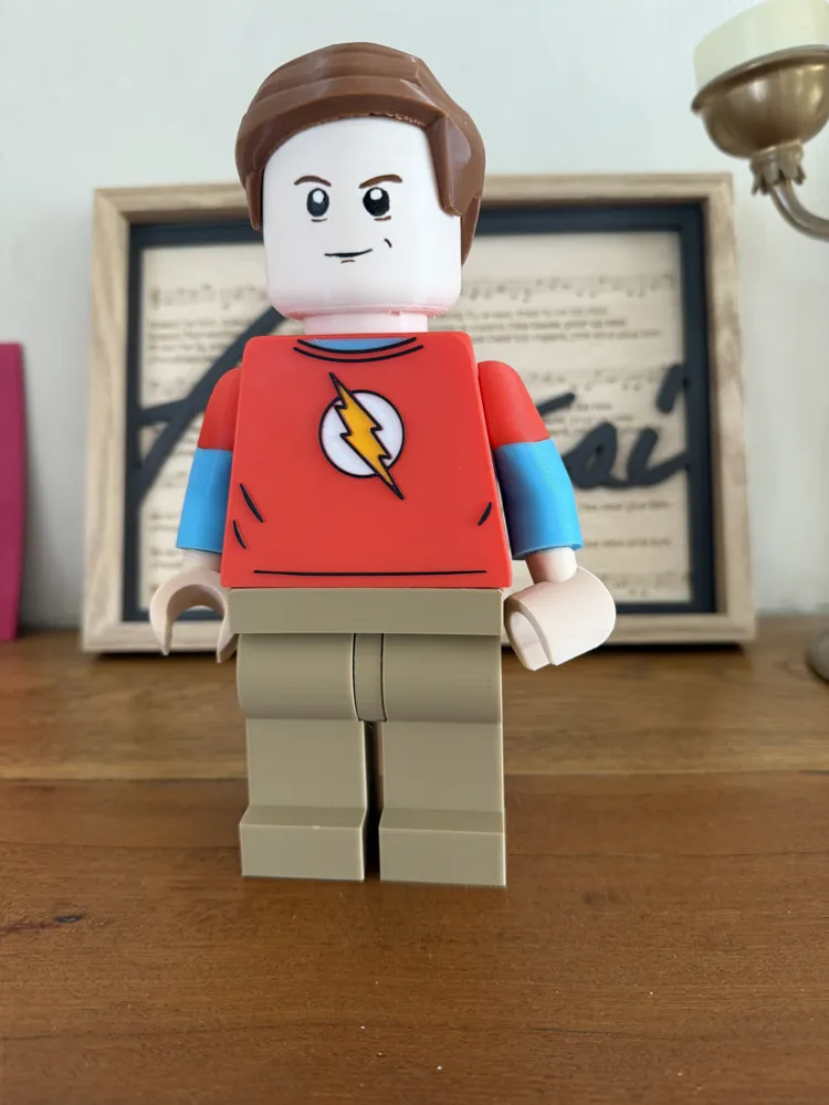 Sheldon Cooper Big bang Theory Brick XXL by Sphenix MakerWorld ...