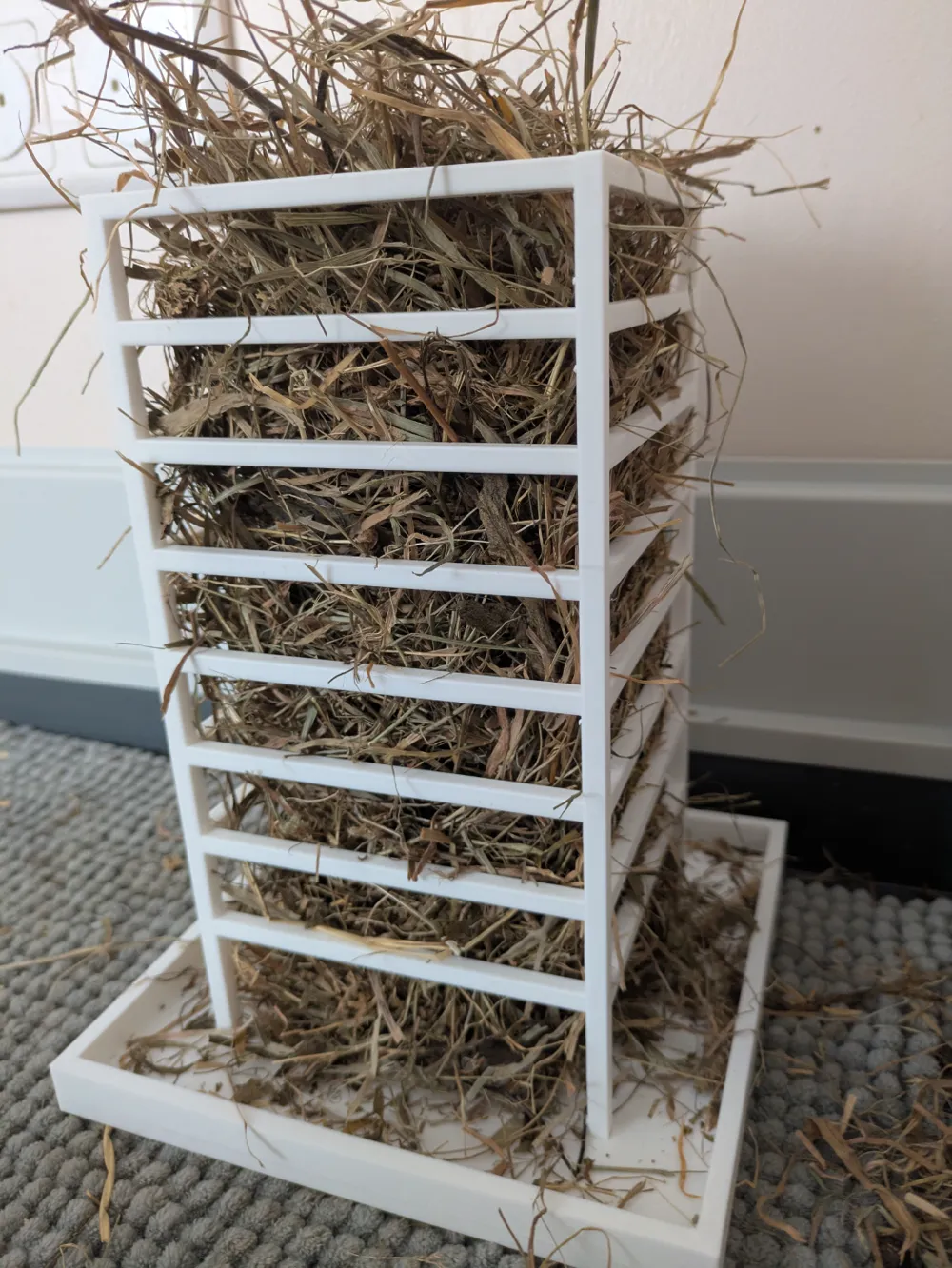 Rabbit Hay Feeder Tower by Blender - MakerWorld
