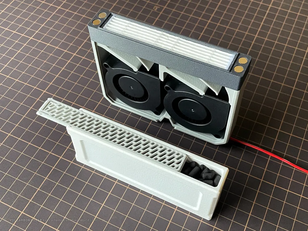VOC Carbon Filter with HEPA by TrocheHole MakerWorld: Download Free 3D ...