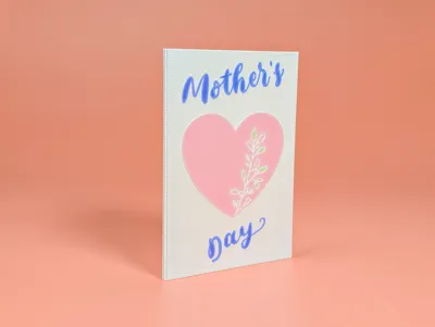 Mothers Day Cards - 6 Designs - Free 3D Print Model - MakerWorld