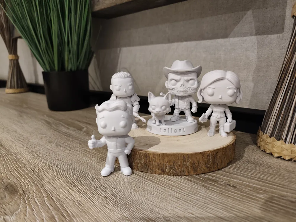 Fallout - Chibi Set - Free 3D Print Model - MakerWorld