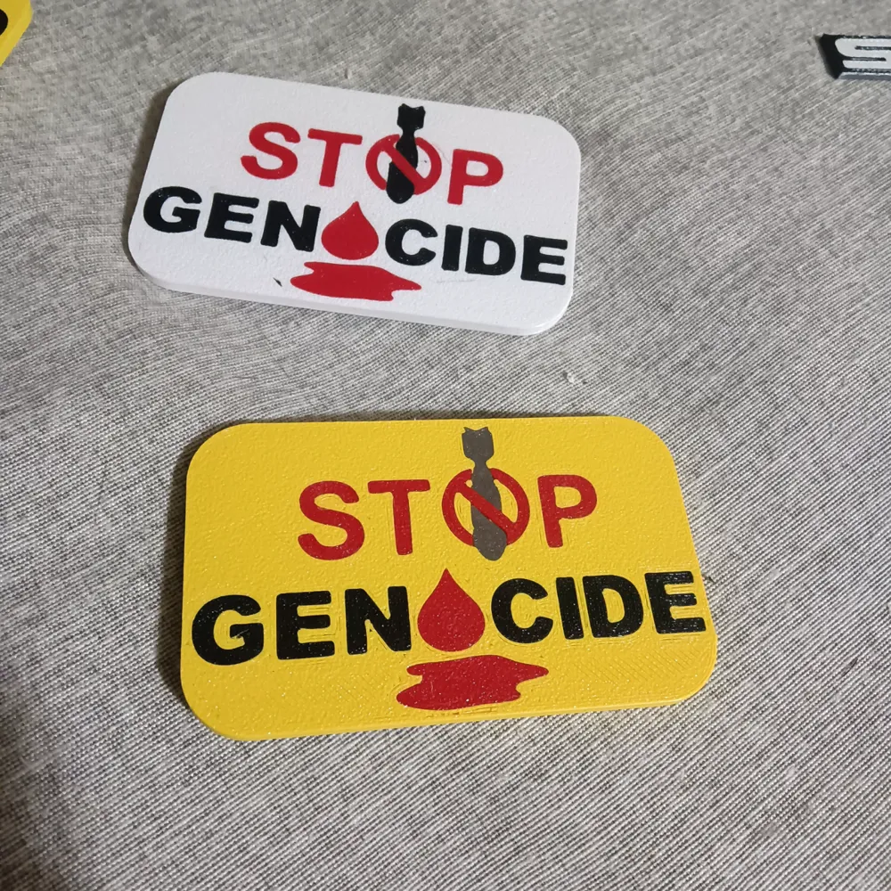 STOP GENOCIDE car fridge magnet by AsKeNaR - MakerWorld