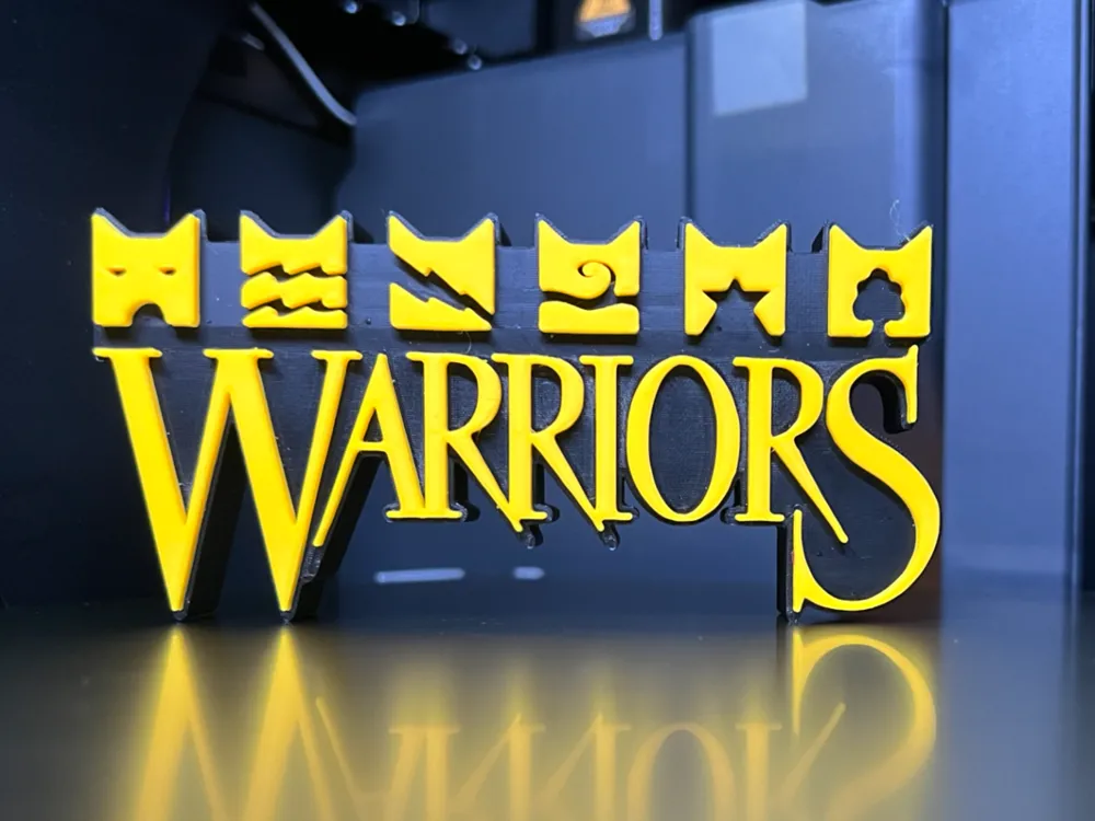 Warrior Cats Bookshelf Sign - Free 3D Print Model - MakerWorld