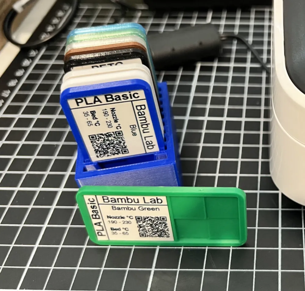 Filament Sample Chip and Box by Garry - MakerWorld
