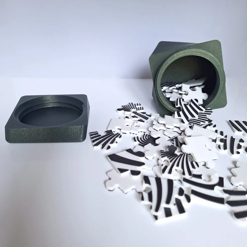 puzzle illusion with box storage by dreampaint68 MakerWorld: Download Free 3D Models