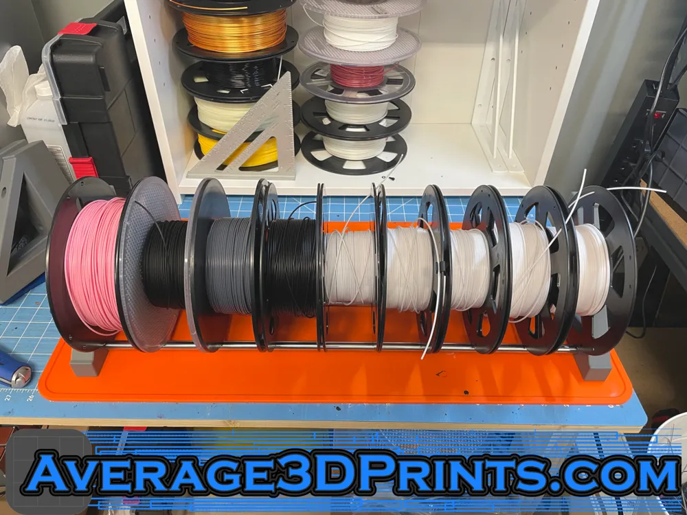 Filament Spool Holder/Storage/Bracket by Average3DPrints - MakerWorld