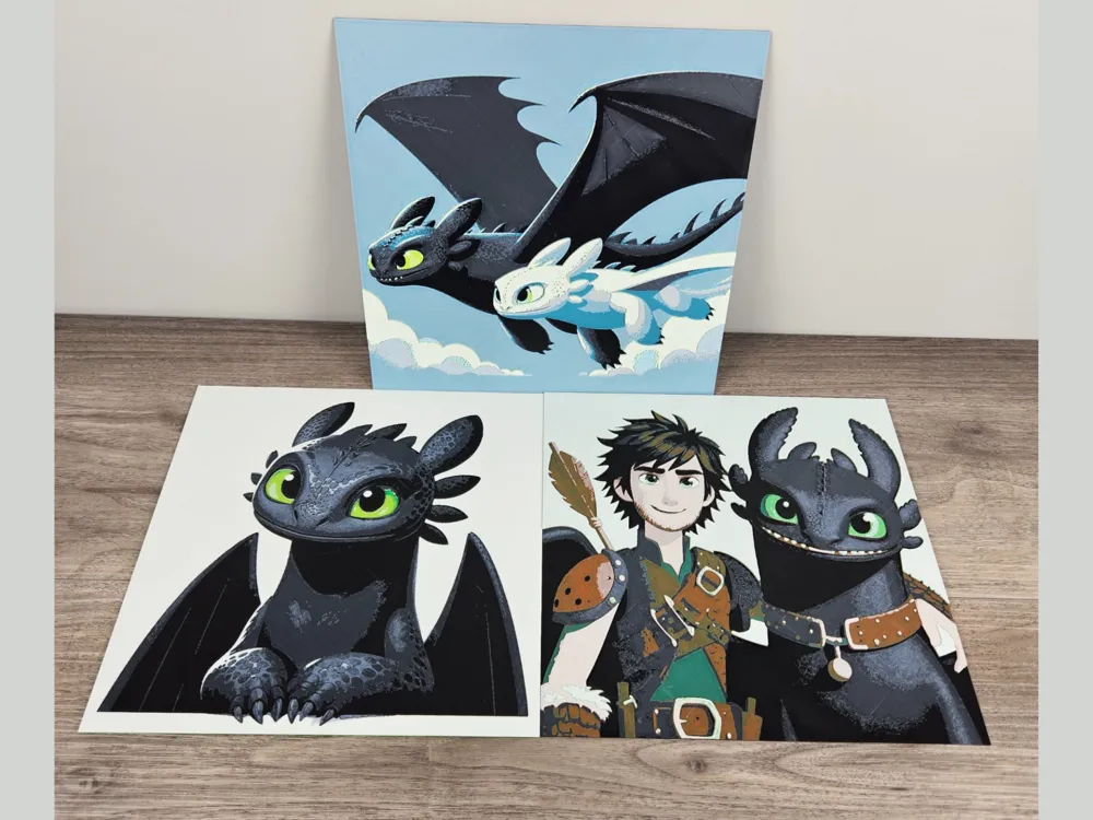 Hiccup and Toothless (How to Train Your Dragon) - Free 3D Print Model ...