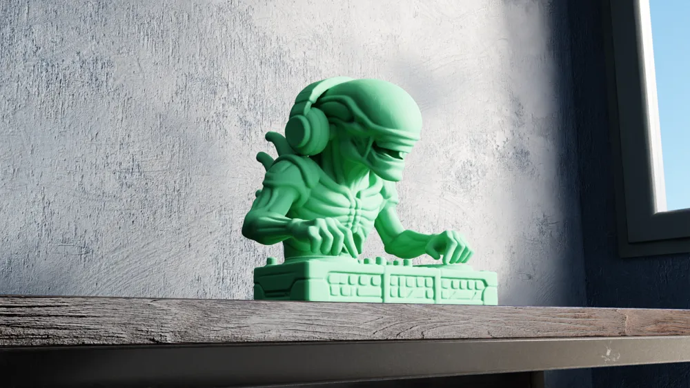 DJ Xenomorph - Free 3D Print Model - MakerWorld