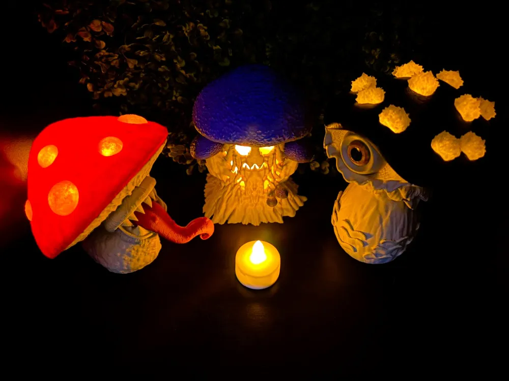 The Ghost Shroom - Free 3D Print Model - MakerWorld