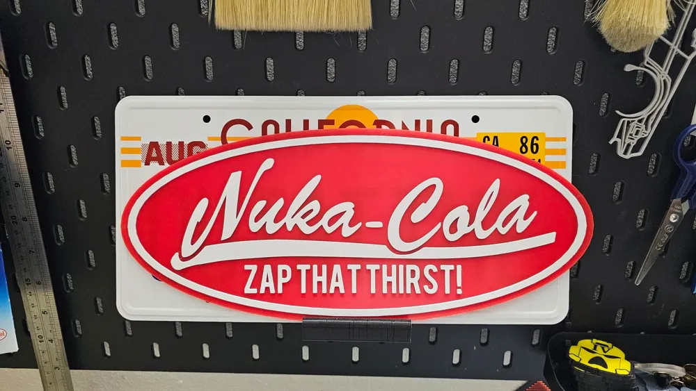 Nuka Cola oval wall sign by thisnoise - MakerWorld