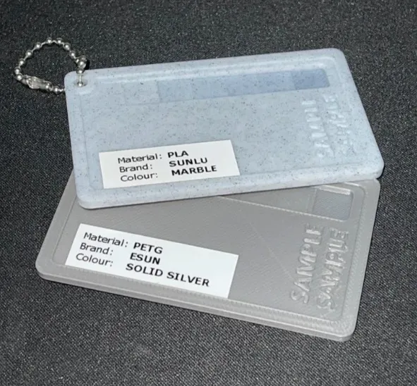 Filament Swatch with Embossed/Debossed Text Remixed by xonggg - MakerWorld