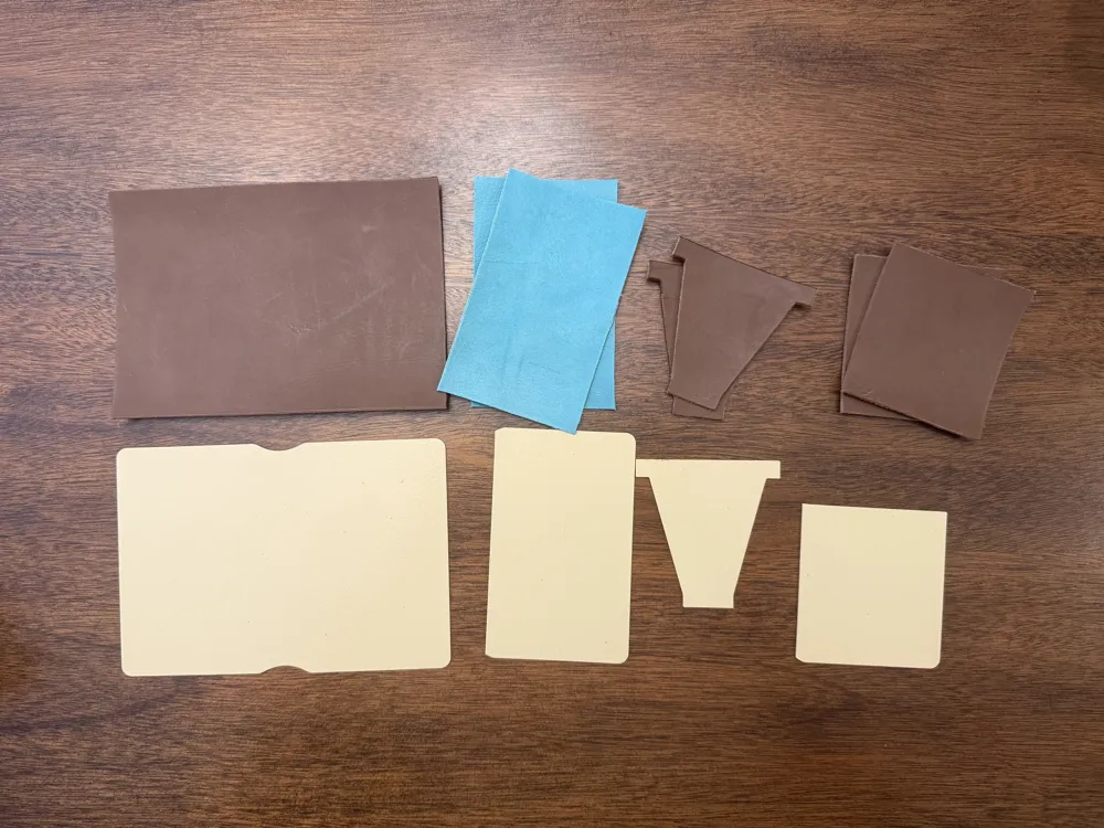 6 Pocket Wallet Leather Template - Free 3D Print Model - MakerWorld