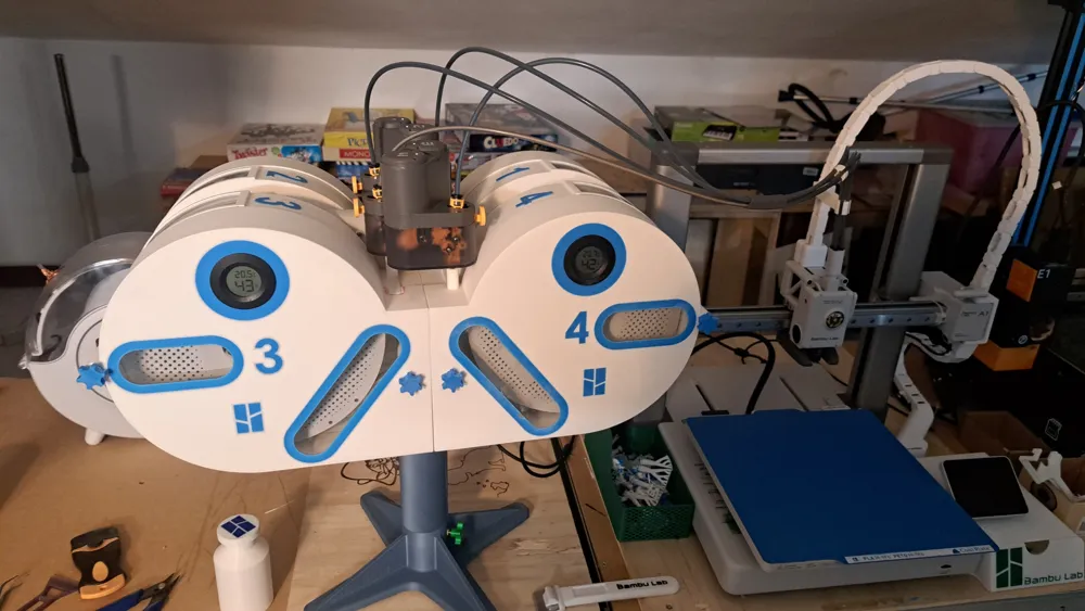 a1 ams lite filament dry box - Free 3D Print Model - MakerWorld