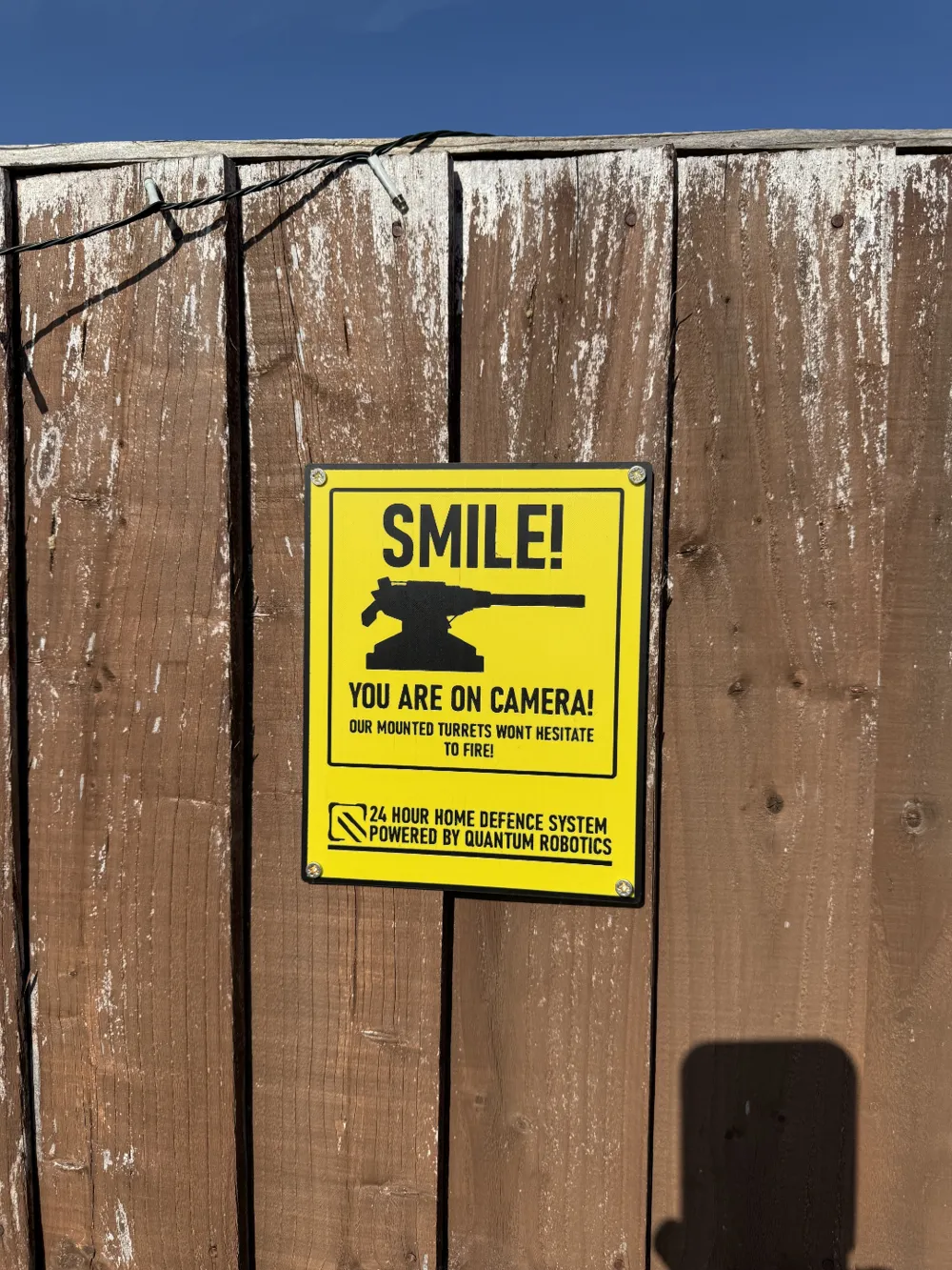 Quantum Robotics CCTV Sign V1 by N5XK - MakerWorld