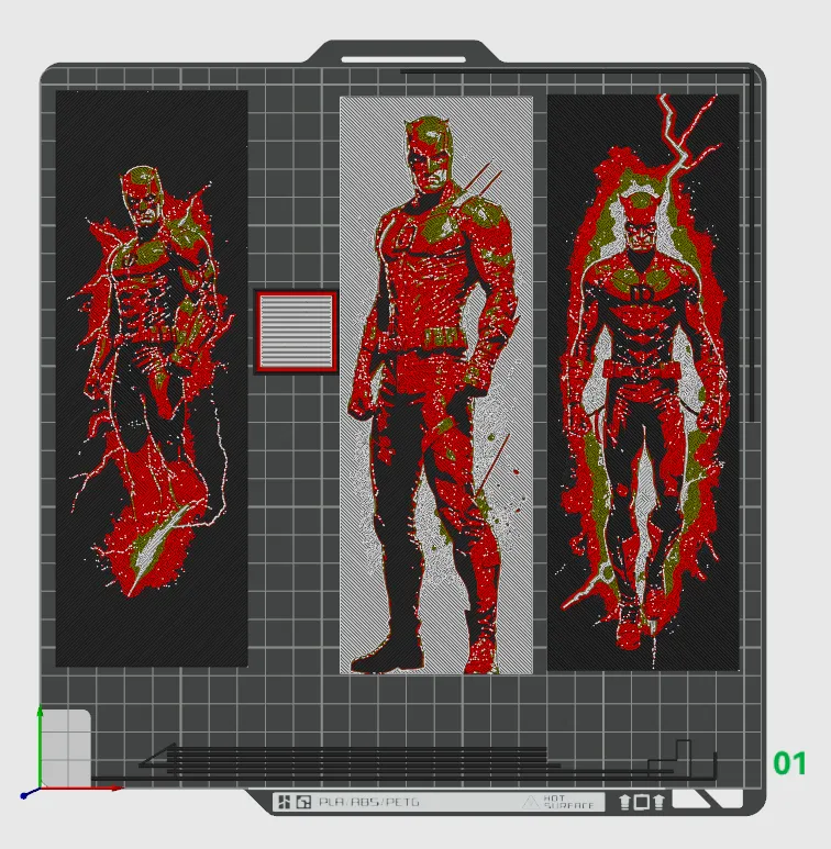 Fan Art Set of 3 Bookmarks - Variations on Marvel Comic Character ...