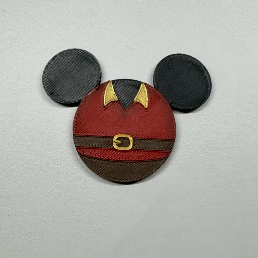 Villains Mickey Head Magnet - Free 3D Print Model - MakerWorld