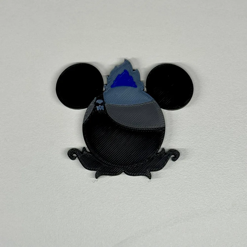 Villains Mickey Head Magnet - Free 3D Print Model - MakerWorld