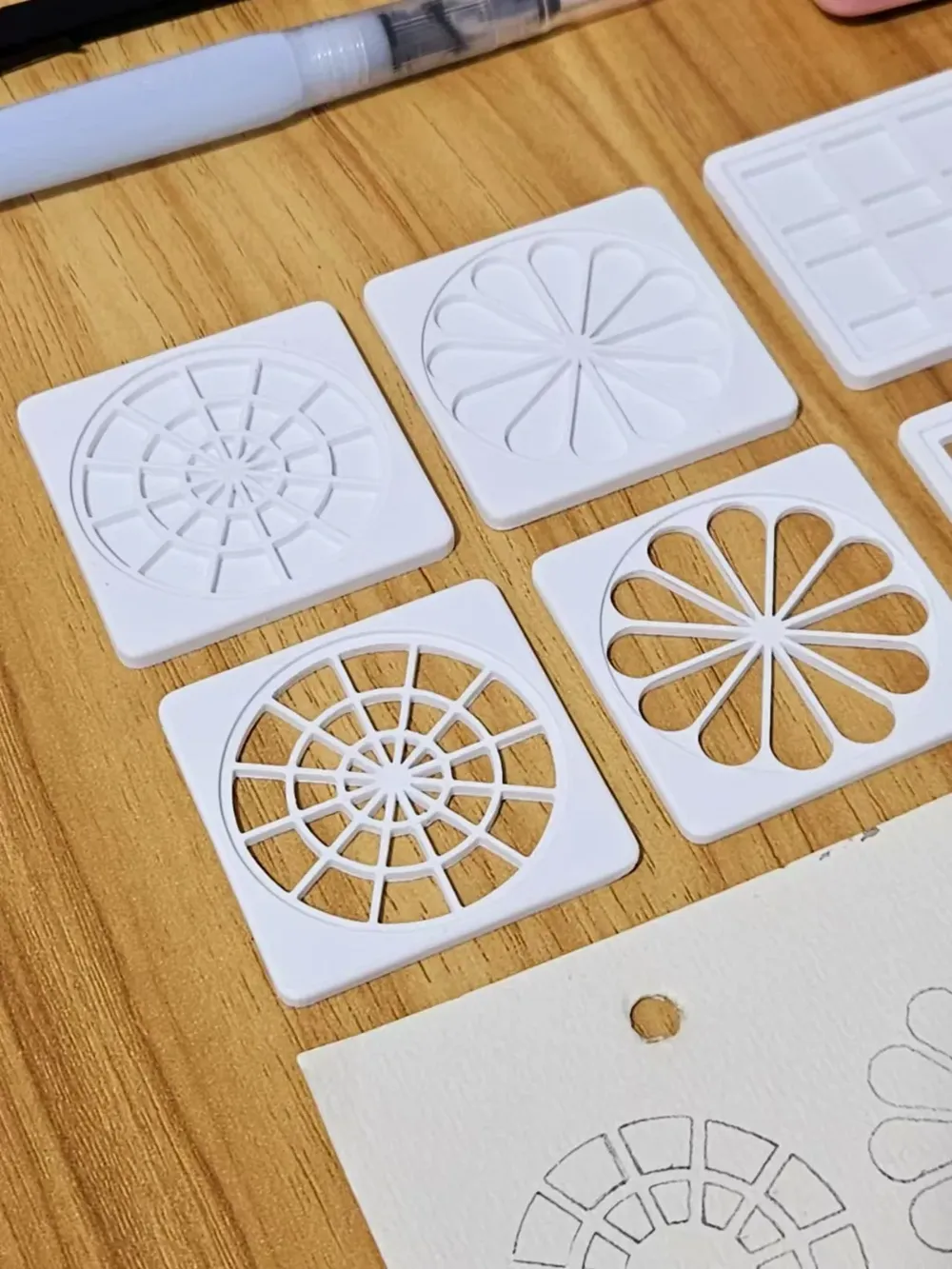 Watercolor paint palettes/coloring palettes - Free 3D Print Model ...