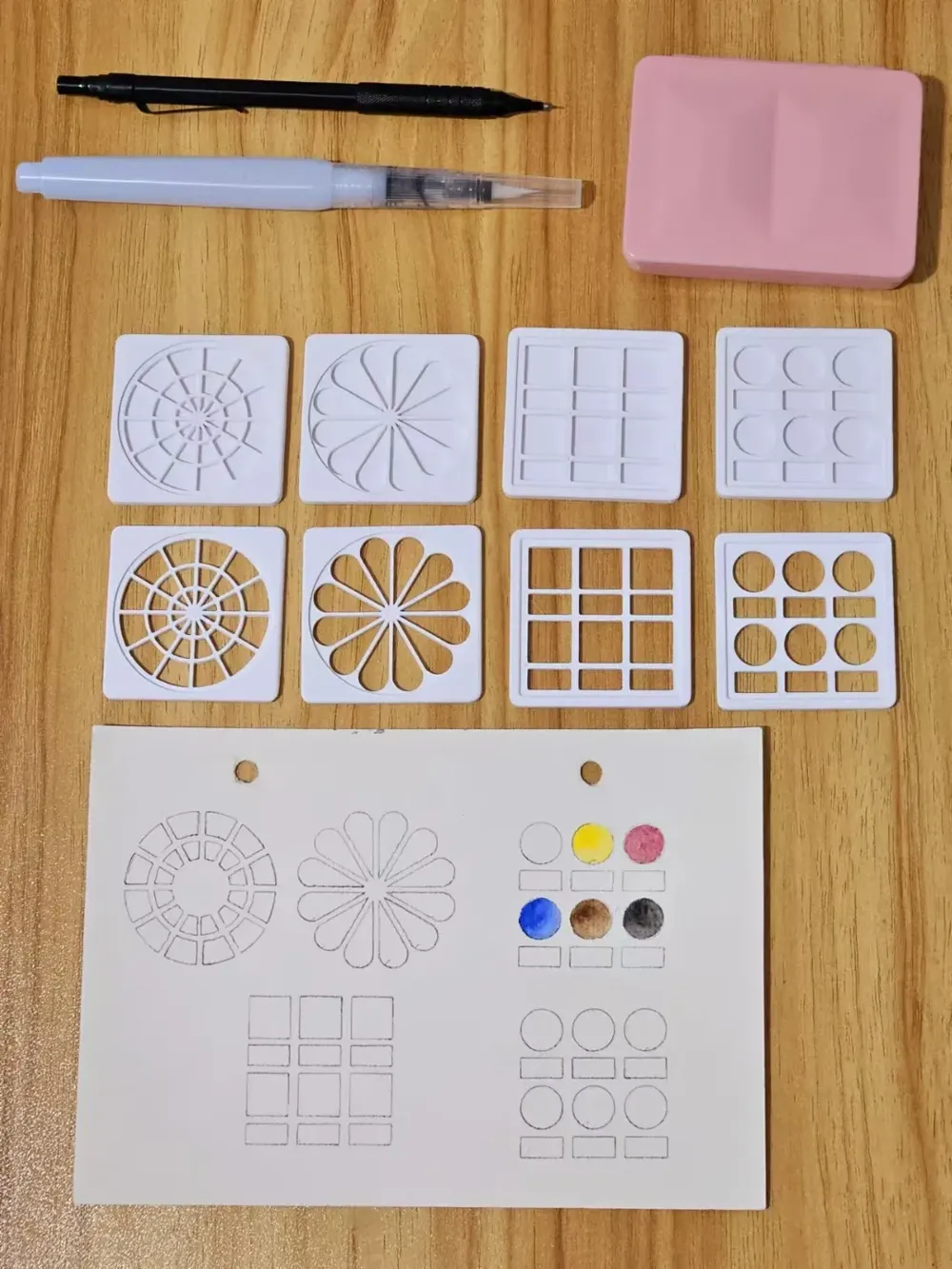 Watercolor paint palettes/coloring palettes - Free 3D Print Model ...