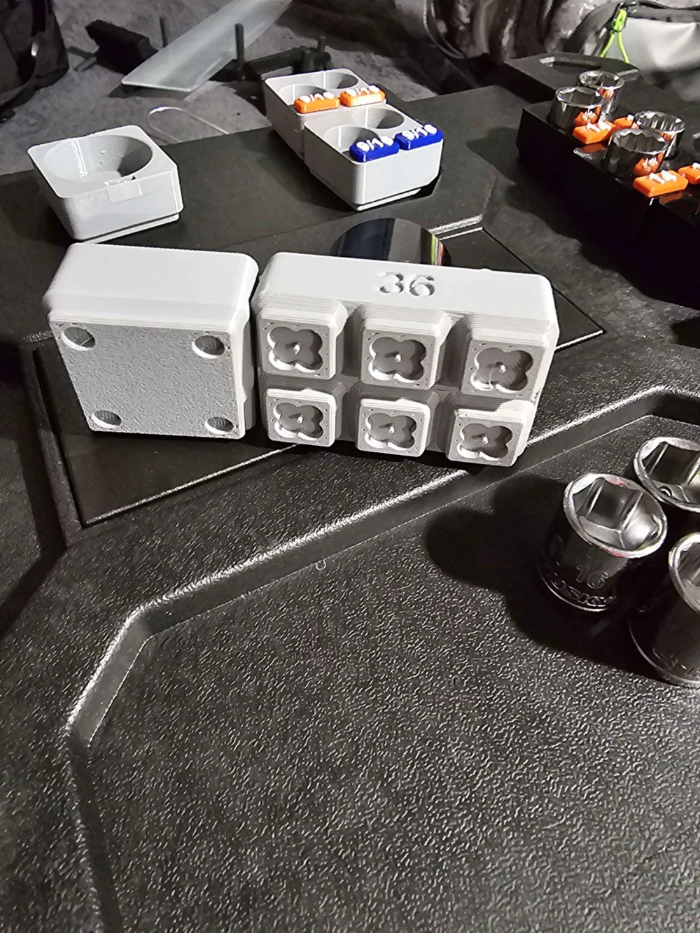 Gridfinity Universal Socket Tray- Standing upright by snjames316 ...