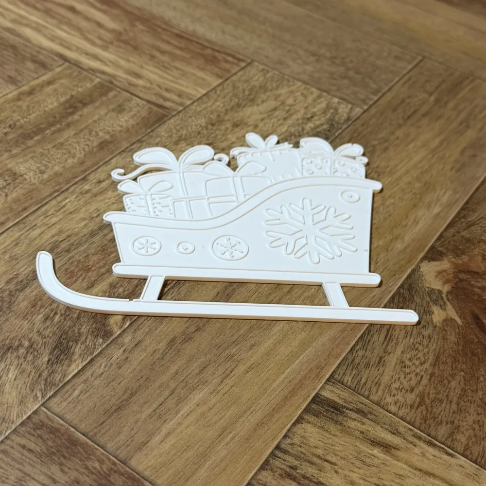 Christmas Sleigh Print-and-Paint - Free 3D Print Model - MakerWorld