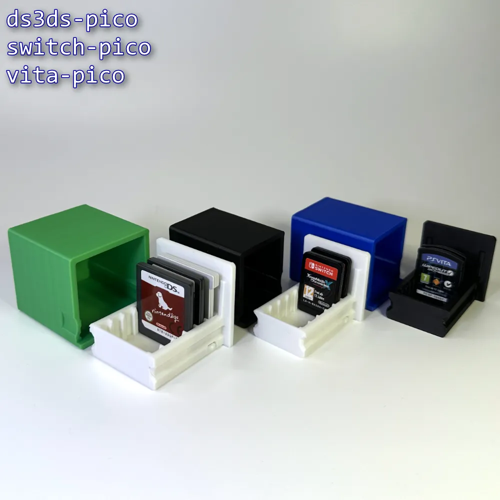 Handheld Cartridges Storage (GameBoy and more...) - Free 3D Print Model ...