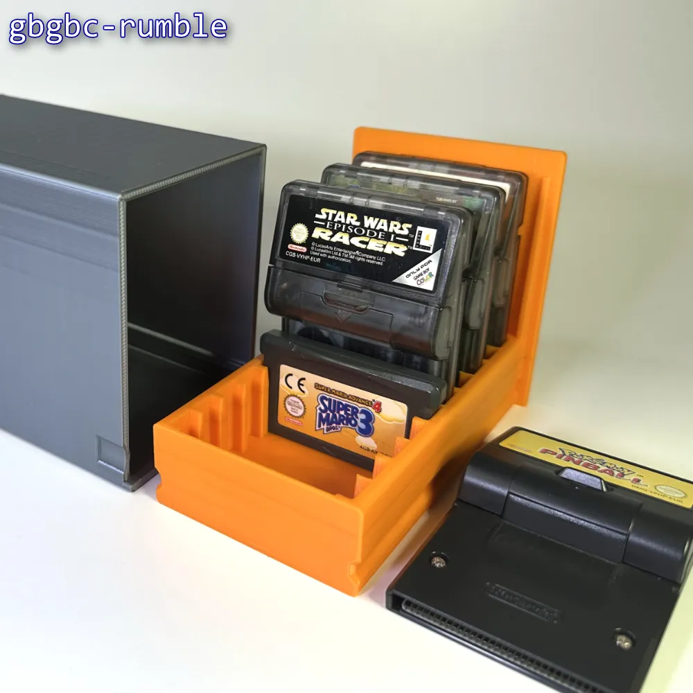 Handheld Cartridges Storage (GameBoy and more...) - Free 3D Print Model ...