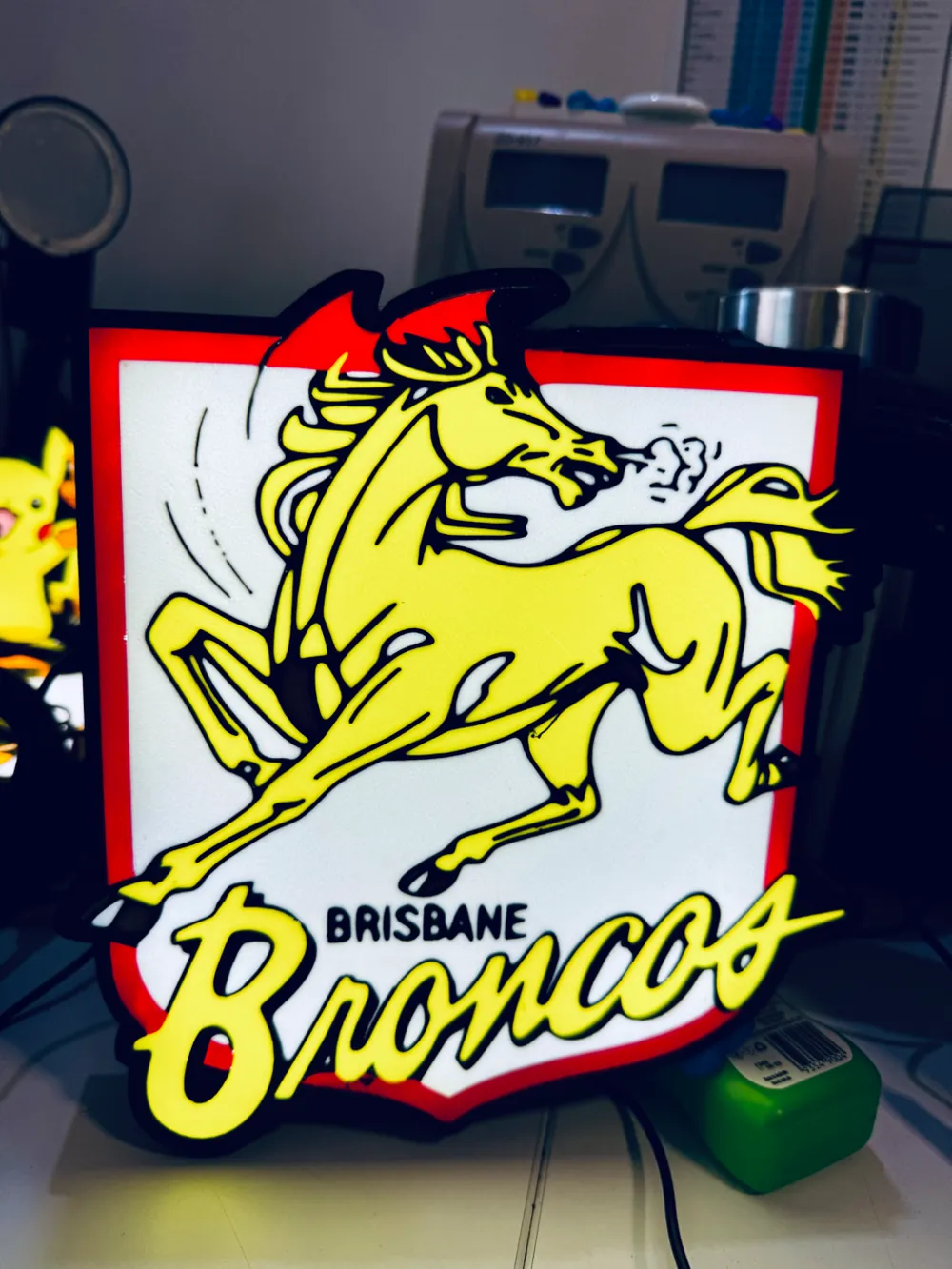 Brisbane Broncos - Old Logo Design - Light Box by vidguide MakerWorld ...