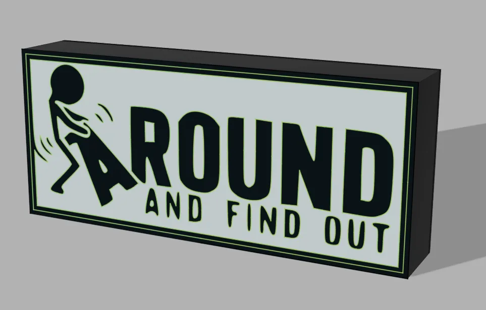 F Around and find Out Sign by Dream MakerWorld: Download Free 3D Models