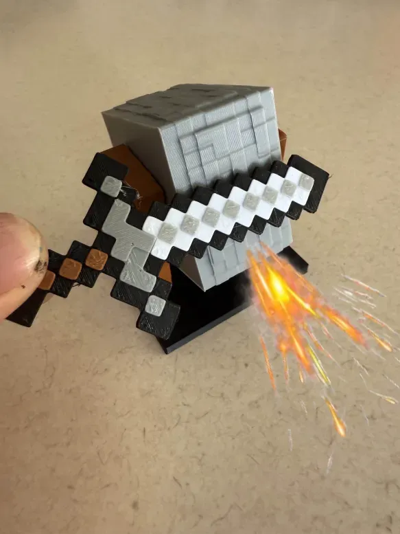 Minecraft Iron Sword - Free 3D Print Model - MakerWorld