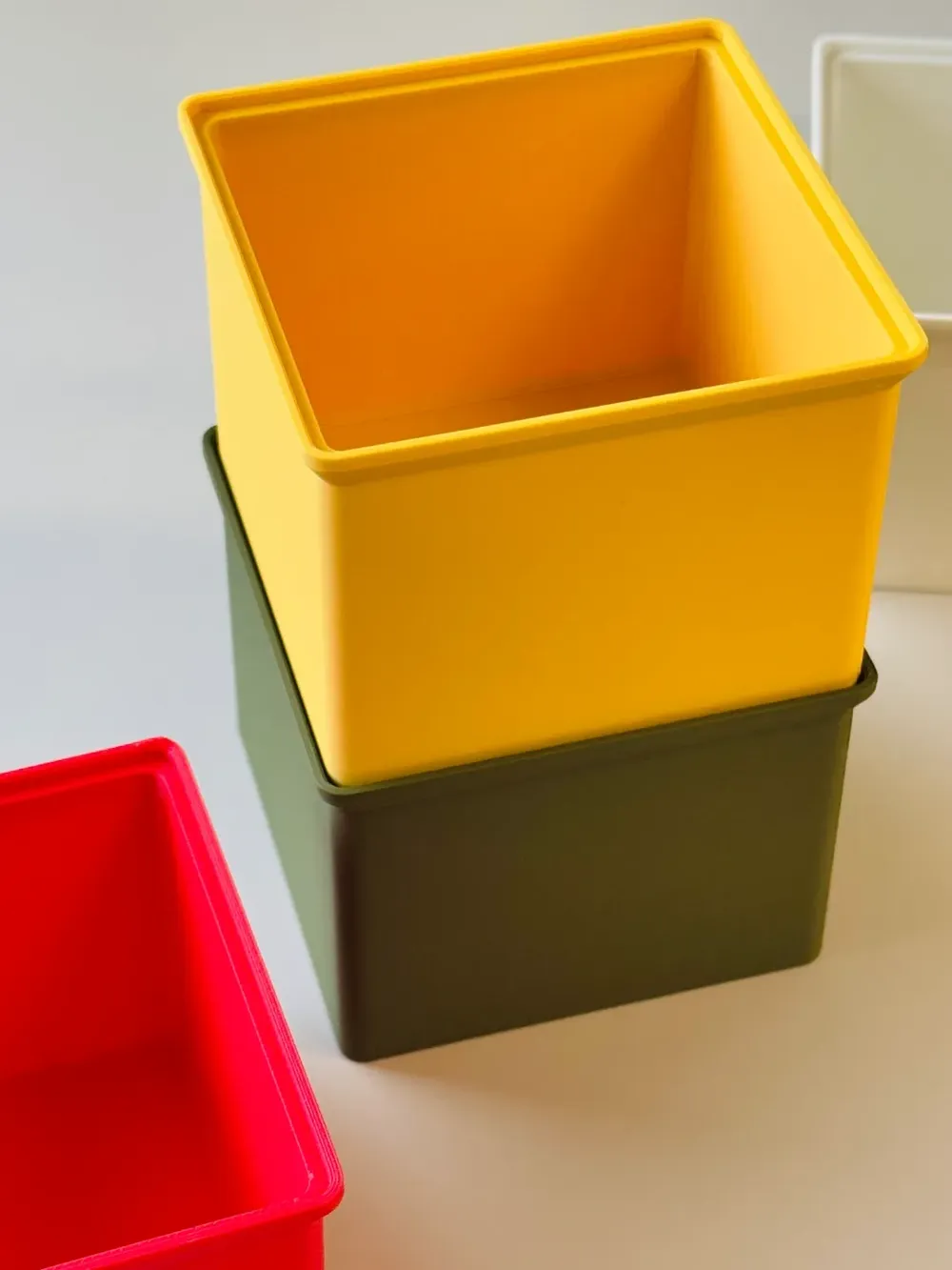 Stackable boxes, multiple sizes, can be freely combined and stacked by ...