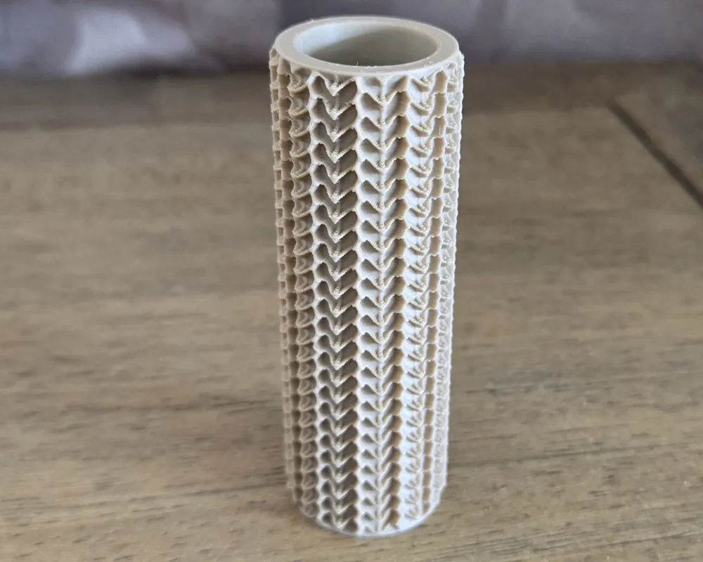 Knitted texture roller - Free 3D Print Model - MakerWorld
