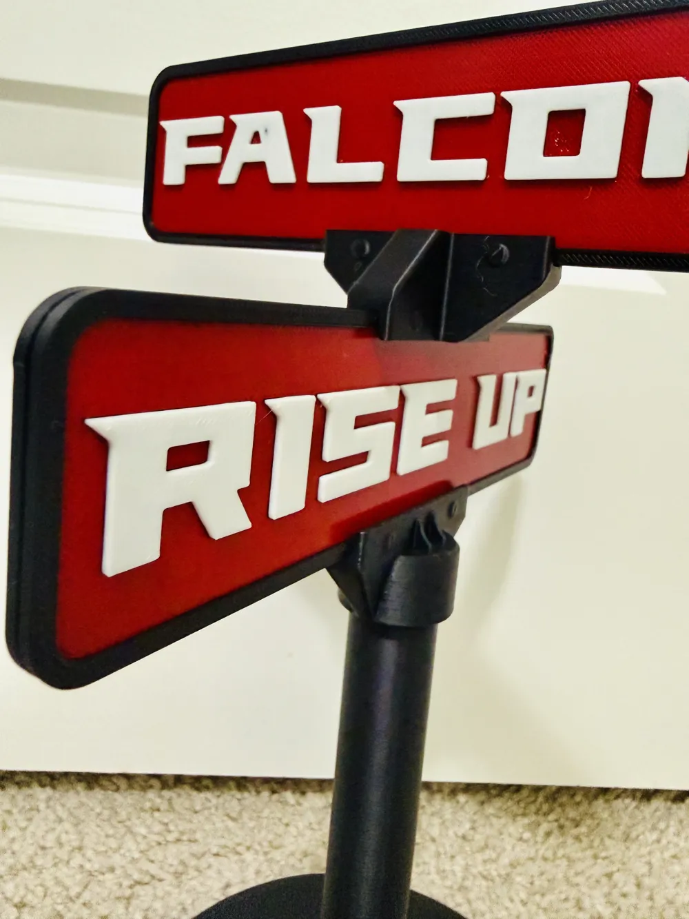 Atlanta Falcons "Rise Up" street sign - Free 3D Print Model - MakerWorld