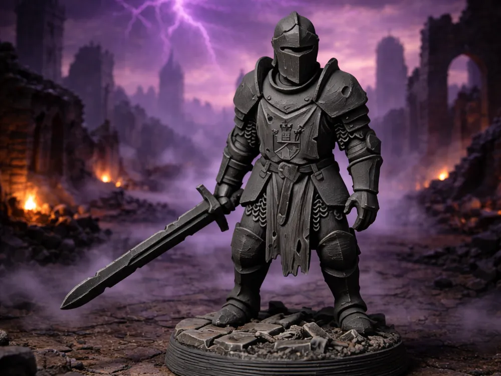 Hollow Revenant 1 - RPG Miniature - Free 3D Print Model - MakerWorld