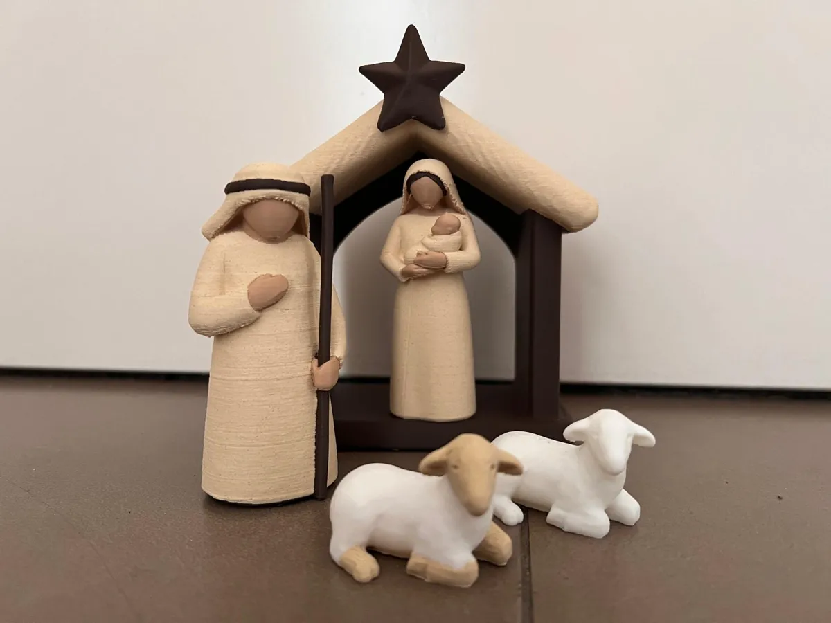 Minimalist Nativity Scene – Compact Christmas Crib by Bart Geerts ...