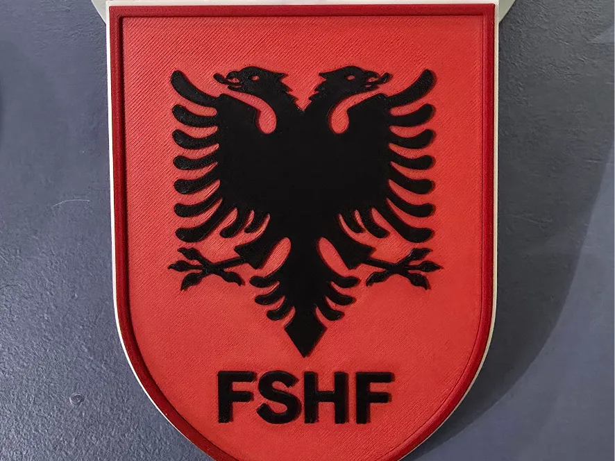 ALBANIA V2 3D LOGO 180MM V2 SERIES - Free 3D Print Model - MakerWorld