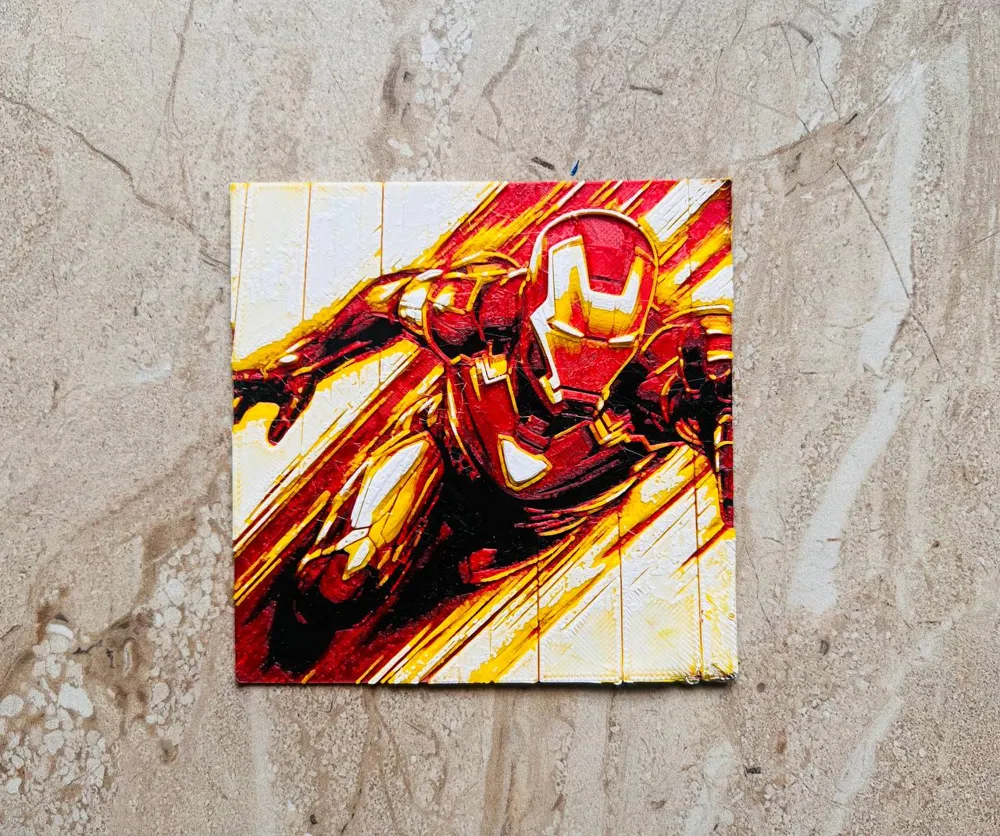 Iron Man Hueforge 4 colors by Cookie Cutter Rodriguez MakerWorld ...