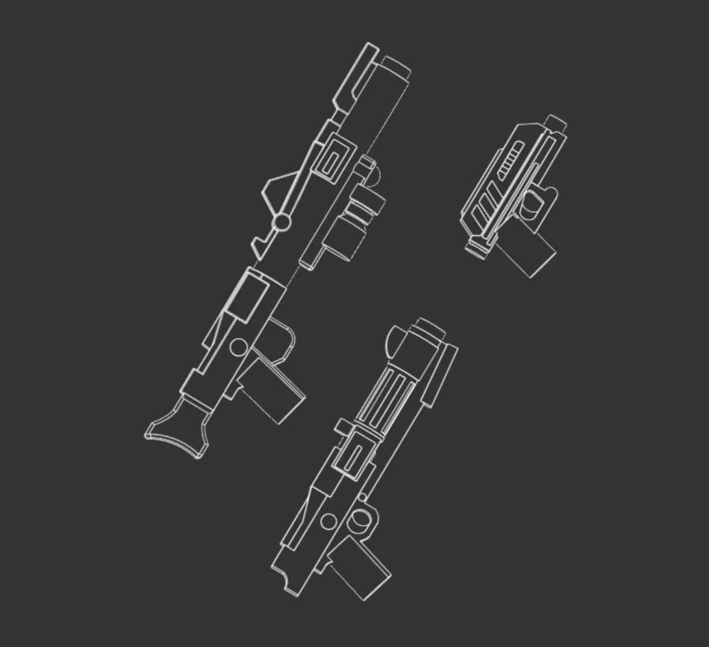 TacticalBrick Clone Weapons Weapons Pack by TacticalBrick MakerWorld ...