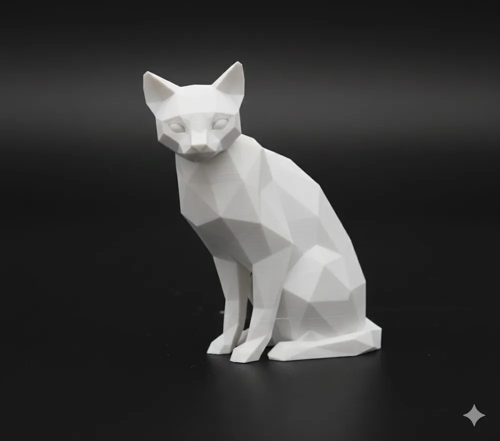 Low polygon cat - Free 3D Print Model - MakerWorld