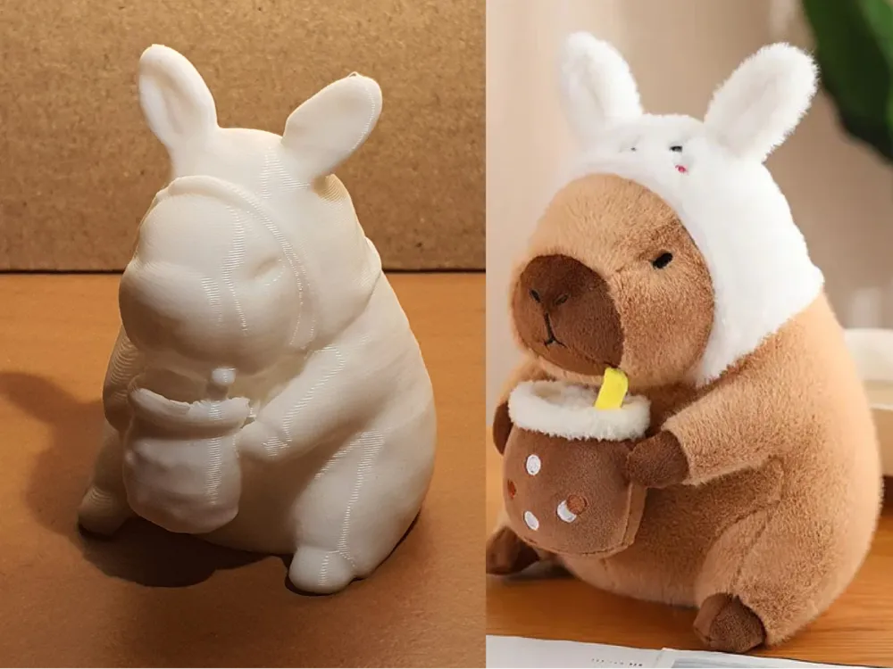 Easter Capybara with Bunny Ear Hat by HandiCraftManShipMakerWorld ...