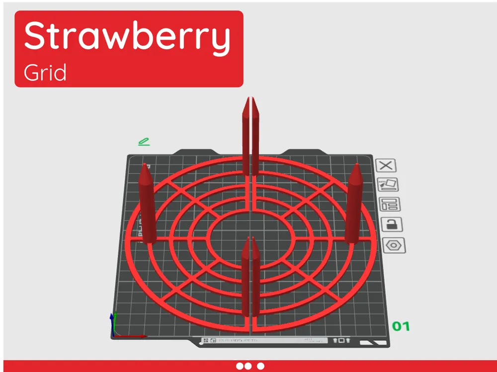 Strawberry Support Grid – Better Growth by TriCreazione (oo o ...